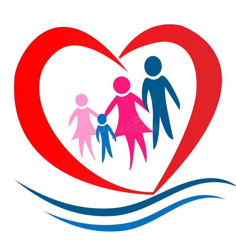 Family Heart Stock Illustrations – 95,950 Family Heart Stock ...