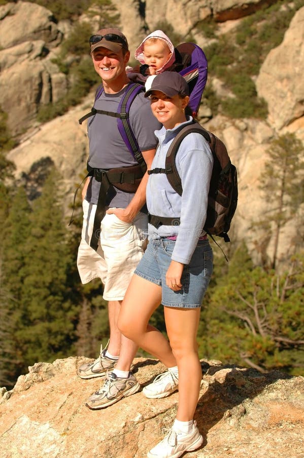 Family Hike stock image. Image of high, relax, father - 1399057