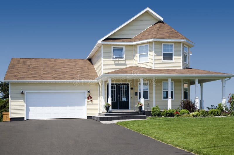 New house, generic stock photo. Image of house, front - 14401406