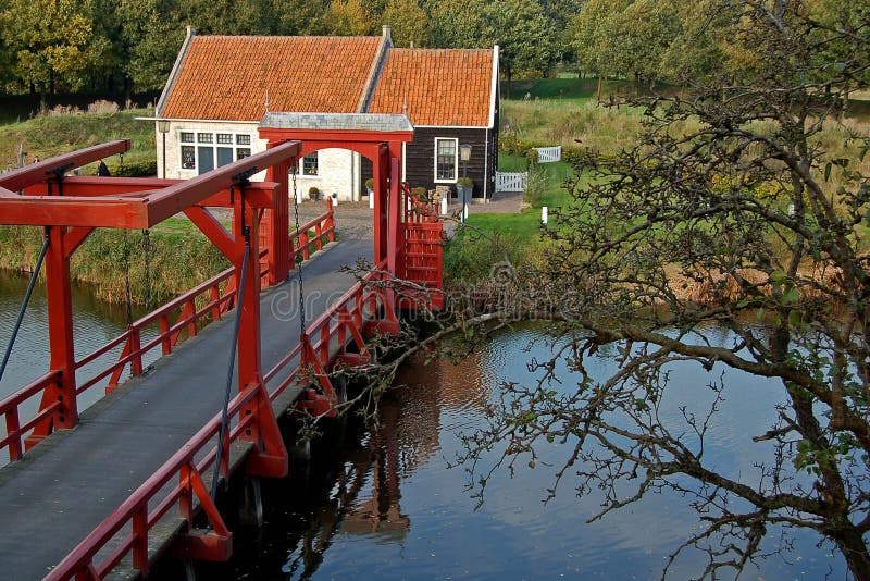 Family home and drawbridge stock photo. Image of restoring - 5130328