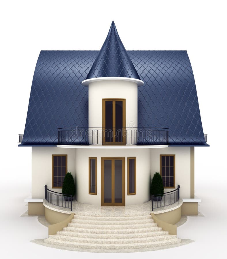 Family house model stock illustration. Illustration of model - 27721414