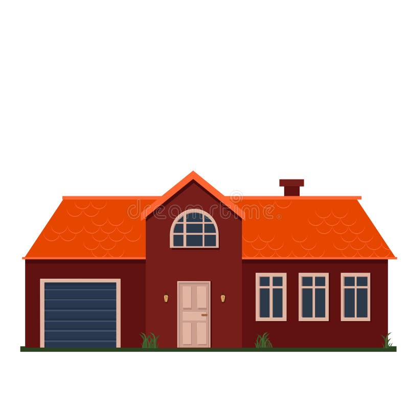 Family House Vector Illustration Stock Vector - Illustration of icon ...