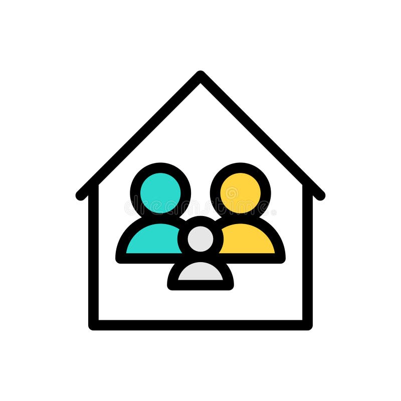 Family house stock vector. Illustration of corona, house - 211035942