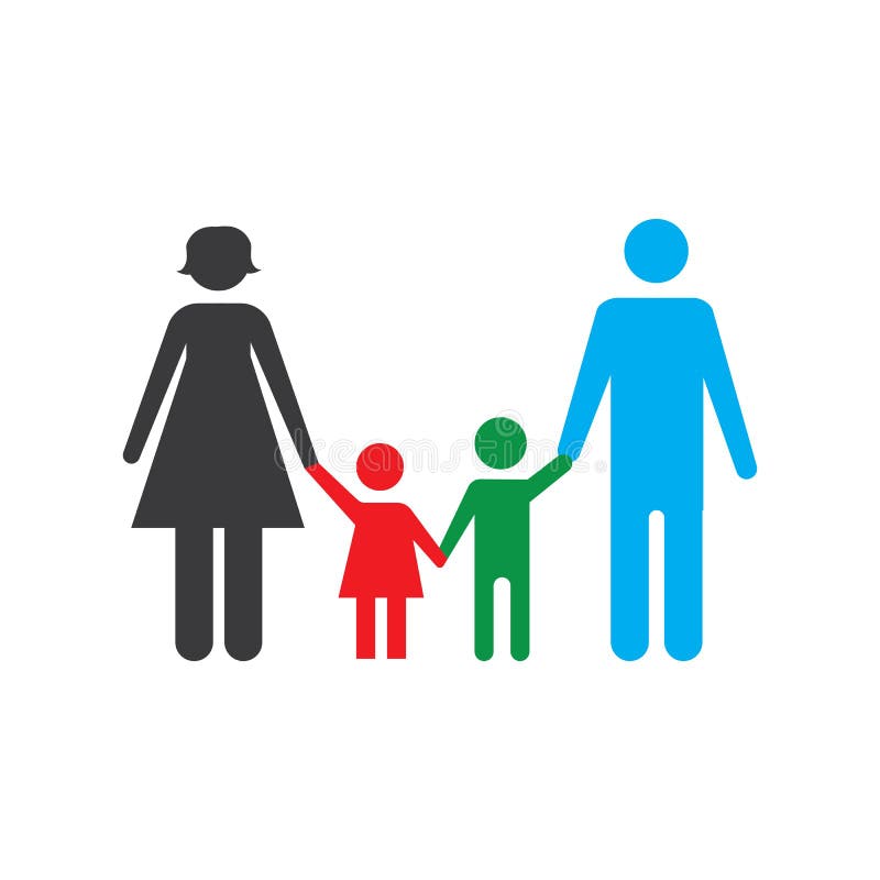 Family Icon Design Template Vector Graphic Illustration Stock Vector ...