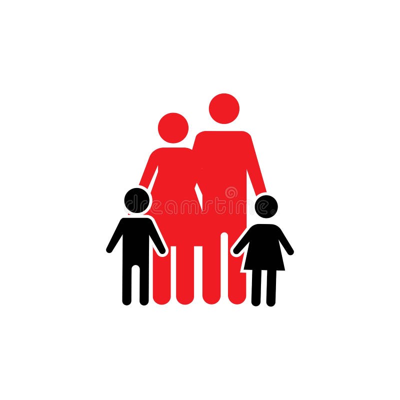 Family Icon Design Template Vector Graphic Illustration Stock Vector ...