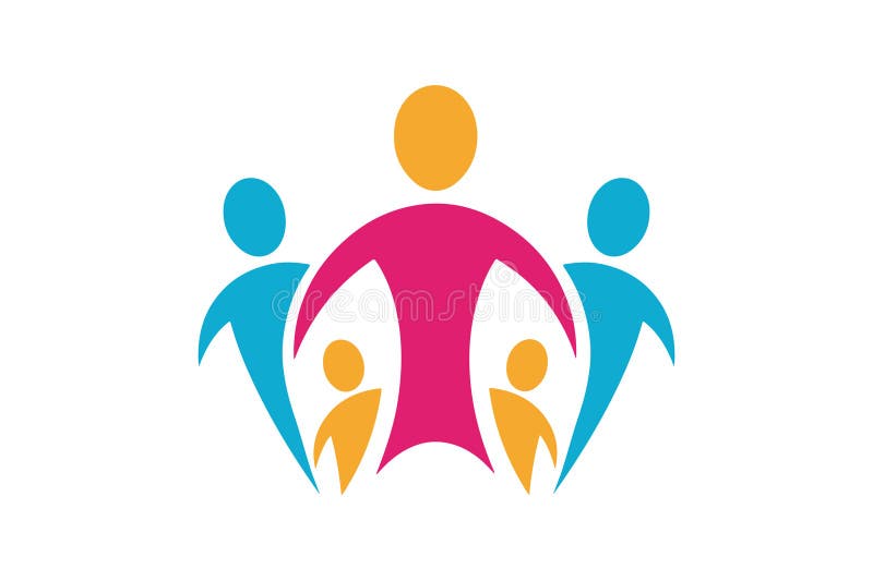 Family Icon Logo Design Template Stock Illustration - Illustration of ...