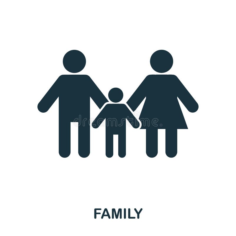 A Family Icon. Mobile Apps, Printing and More Usage. Simple Element ...