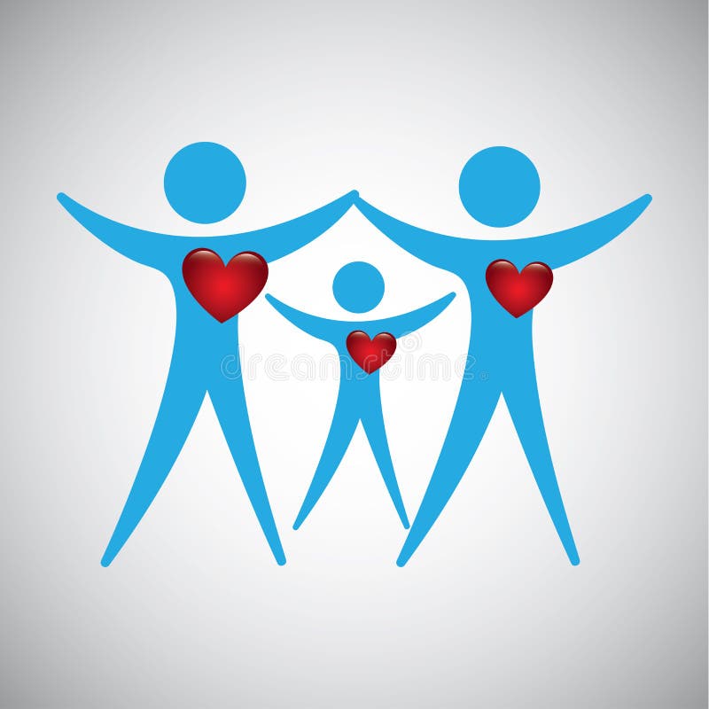 Family icon stock vector. Illustration of together, care - 44365514