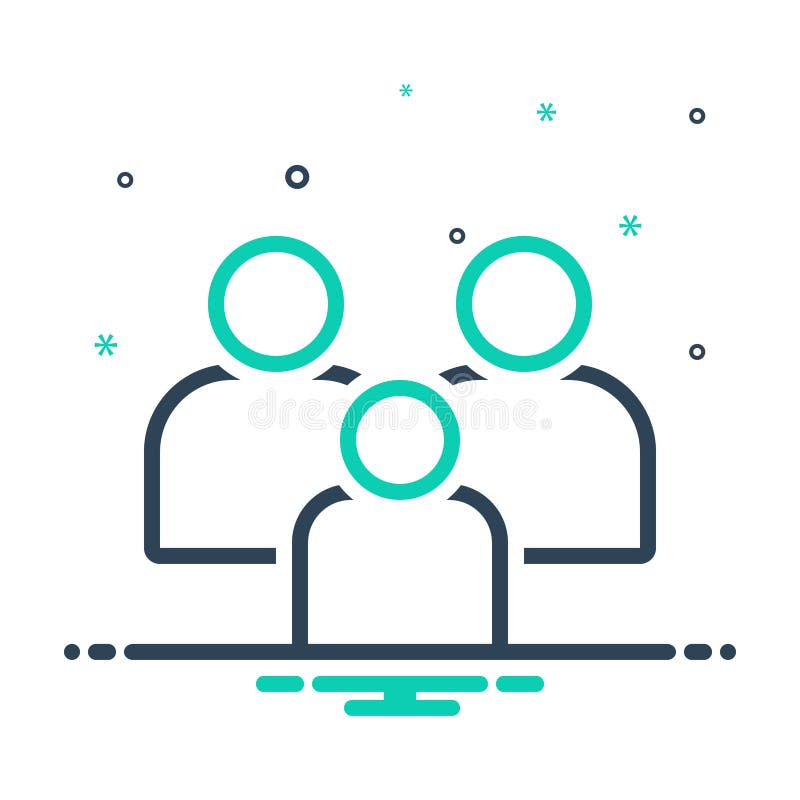 Mix Icon for Family, Tribe and People Stock Vector - Illustration of ...