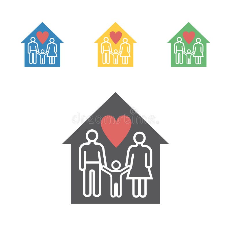 Family Icon. Vector Signs for Web Graphics Stock Vector - Illustration ...