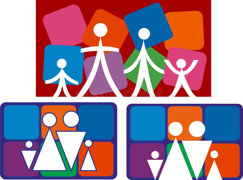 Family icons stock vector. Illustration of series, badge - 10459060