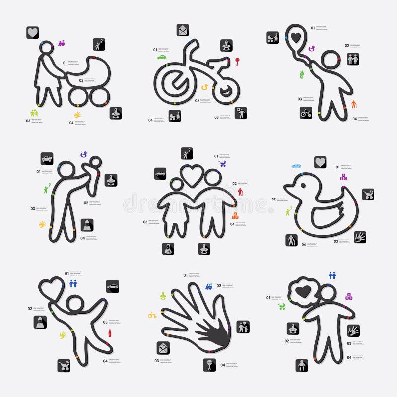 Family infographic stock vector. Illustration of graphic - 58680745