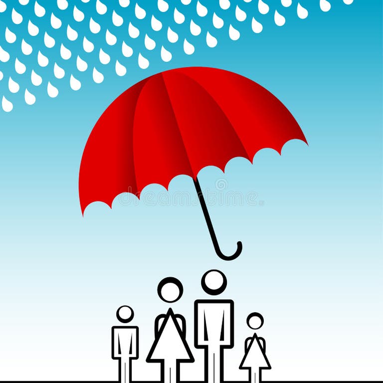 Insurance Umbrella Family Stock Illustrations – 8,456 Insurance ...