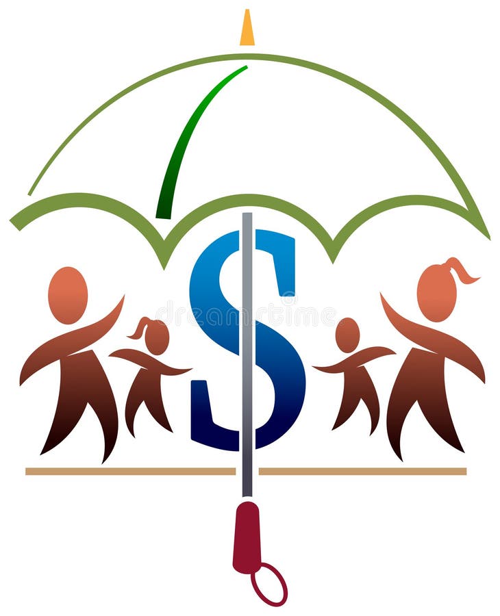 Family insurance safety stock illustration. Illustration of mitigation ...