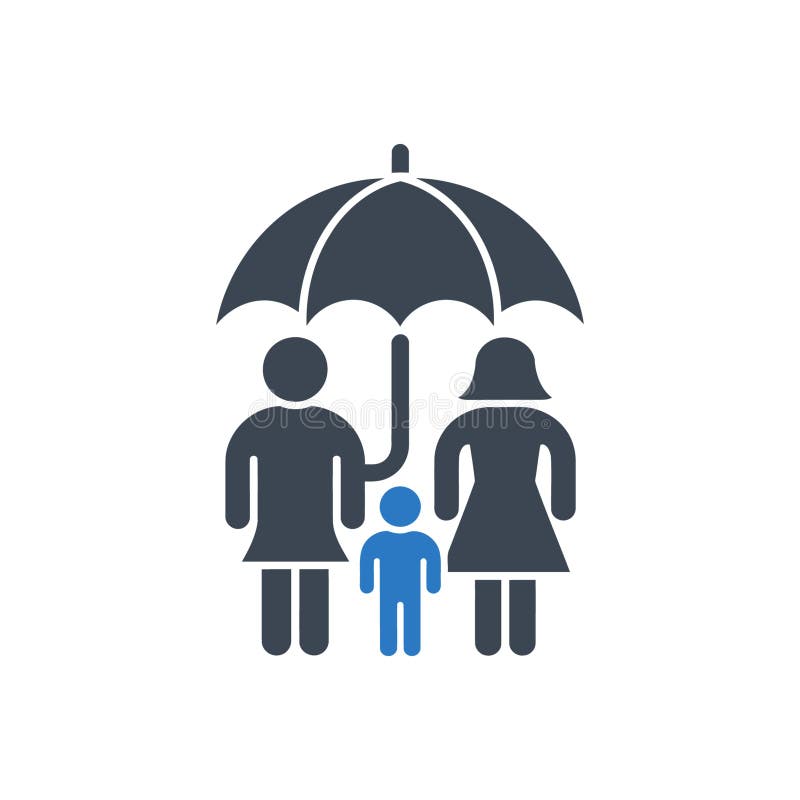 Family Insurance Icon stock vector. Illustration of protection - 361691033