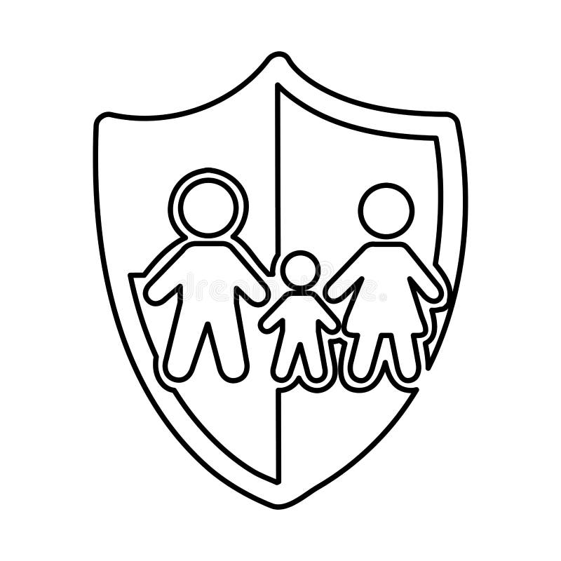 Insurance Silhouette Vector Icons Isolated on White Stock Vector ...