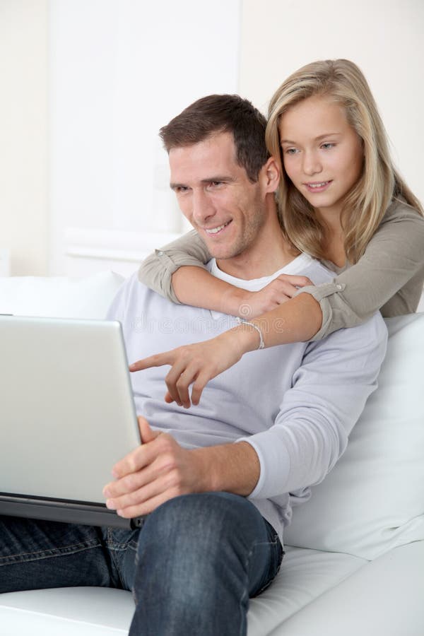 Family and internet stock photo. Image of caucasian, child - 16606748