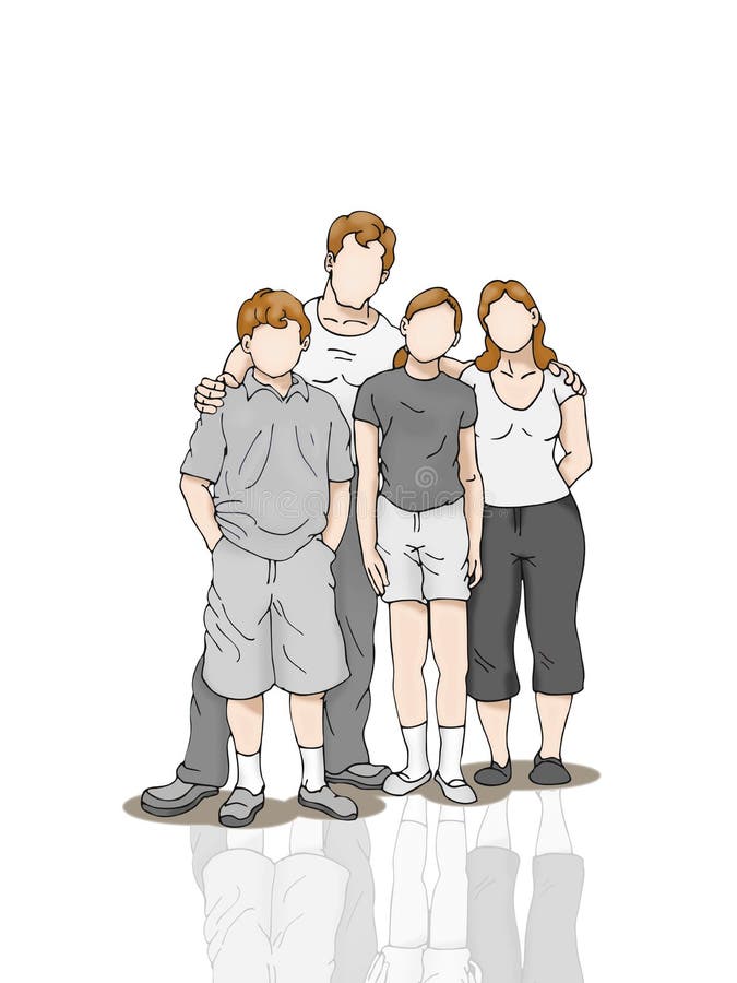 Faceless Family Stock Illustrations – 2,731 Faceless Family Stock ...