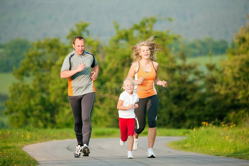 Family Doing Sports - Jogging Stock Photo - Image of jogging, fitness ...