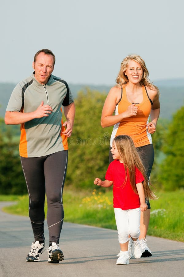 Family Doing Sports - Jogging Stock Photo - Image of jogging, fitness ...