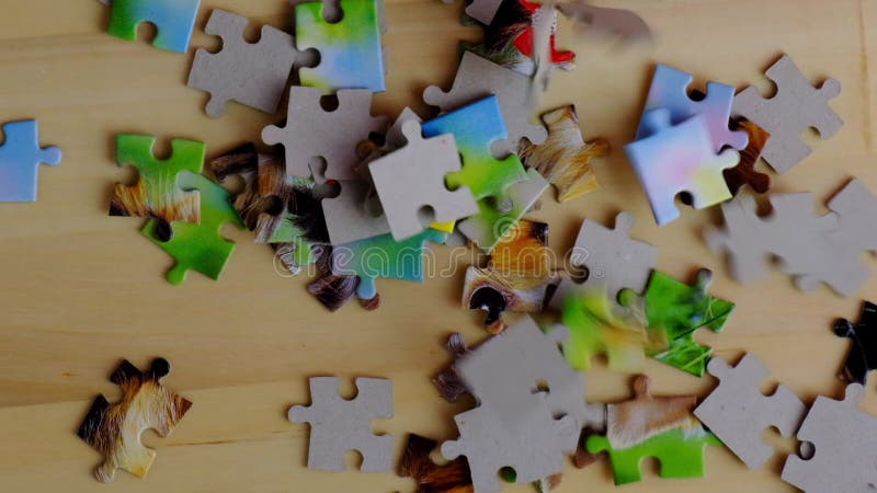 Family Leisure Time. Oddly Shaped Interlocking and Mosaiced Pieces of ...