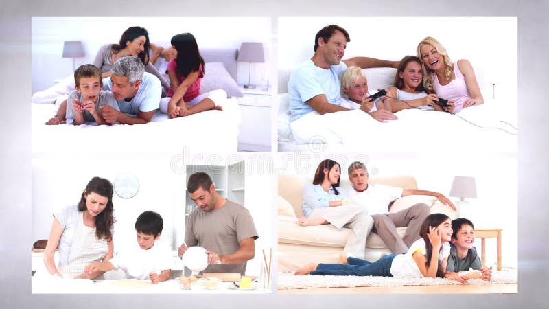 Family life montage stock video. Video of male, high - 40118355