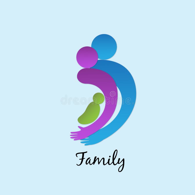 Family Icon Logo Symbol Identity Business Card Vector Image Stock ...