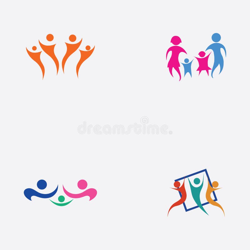 Family Logo Design Template - Vector Stock Vector - Illustration of ...