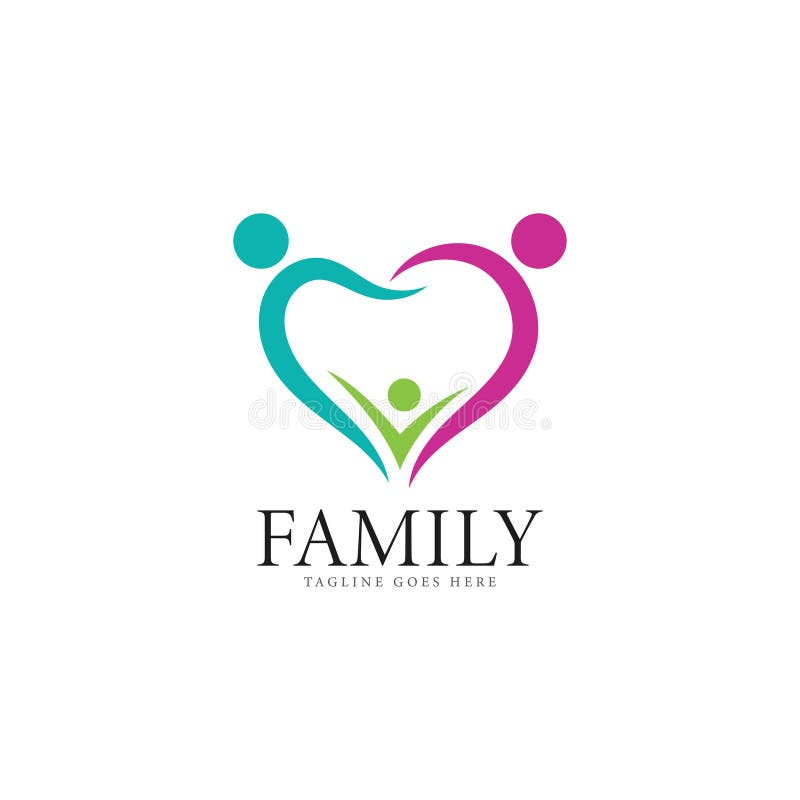 Family Logo Vector Illustration Design Template - Vector Stock Vector ...