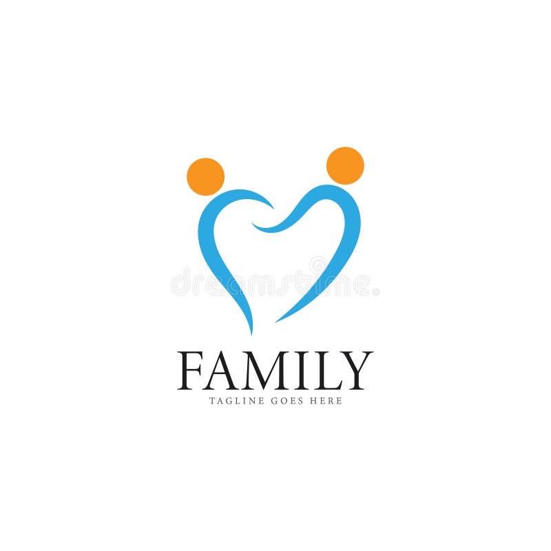 Family Logo Vector Illustration Design Template - Vector Stock Vector ...
