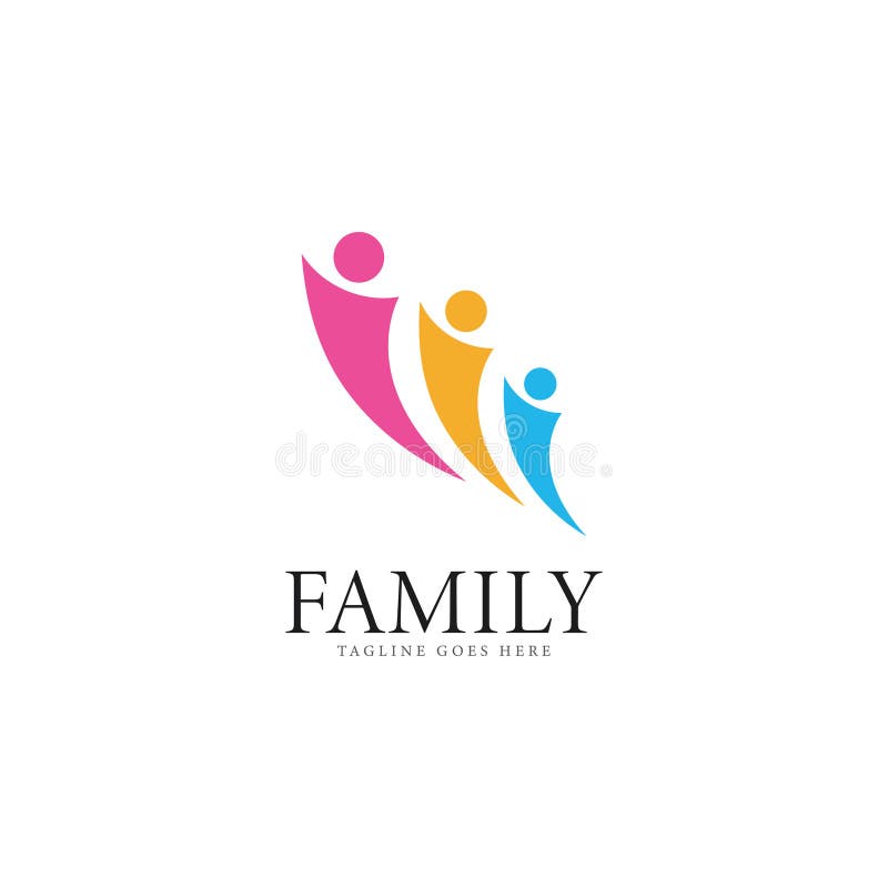 Family Logo Vector Illustration Design Template - Vector Stock Vector ...