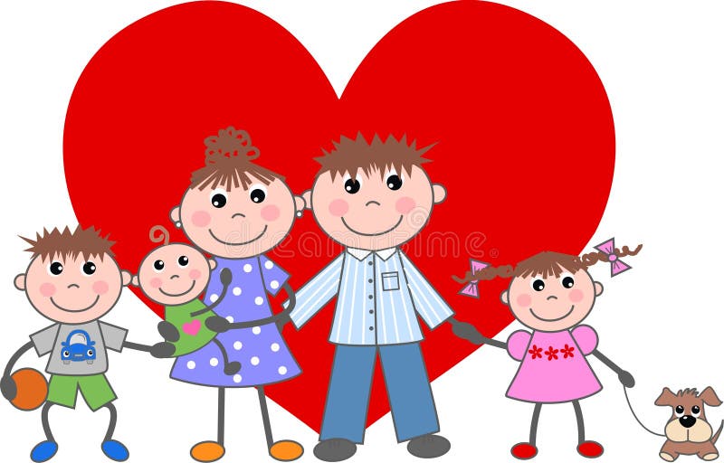 Family love stock illustration. Illustration of families - 28738978