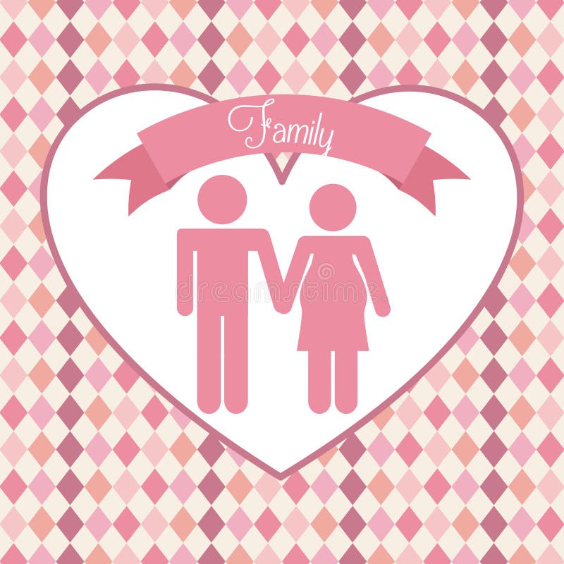 Family love stock vector. Illustration of mother, father - 50627324