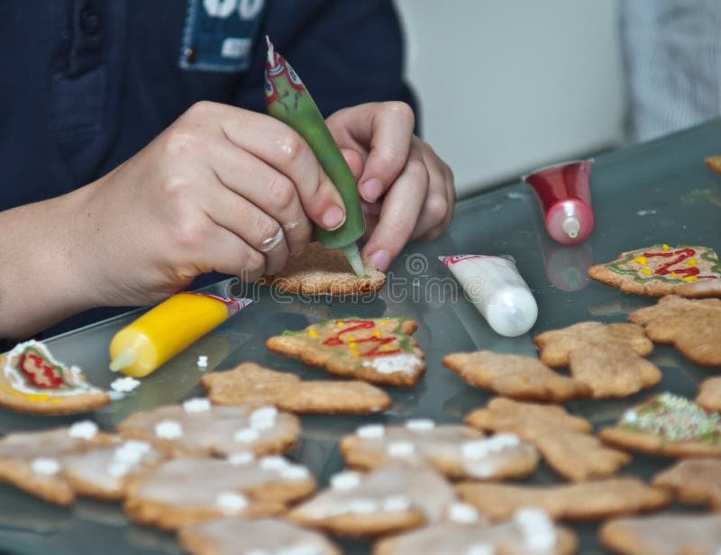 Family making cookies stock image. Image of horizontal - 22494477