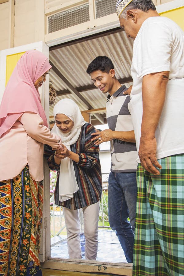 Family Members Back Home for Eid Celebrations Stock Photo - Image of ...