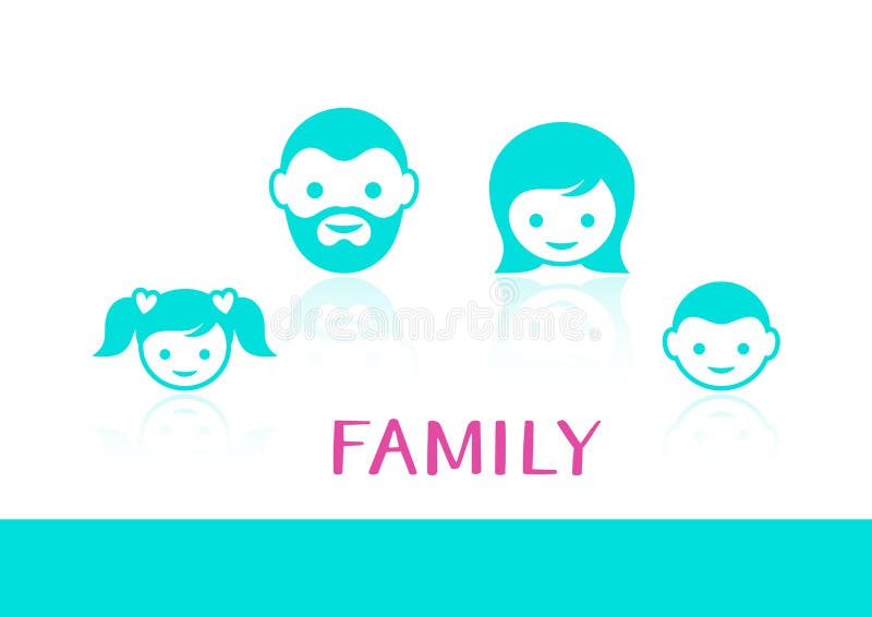 Family members stock vector. Illustration of character - 63820186