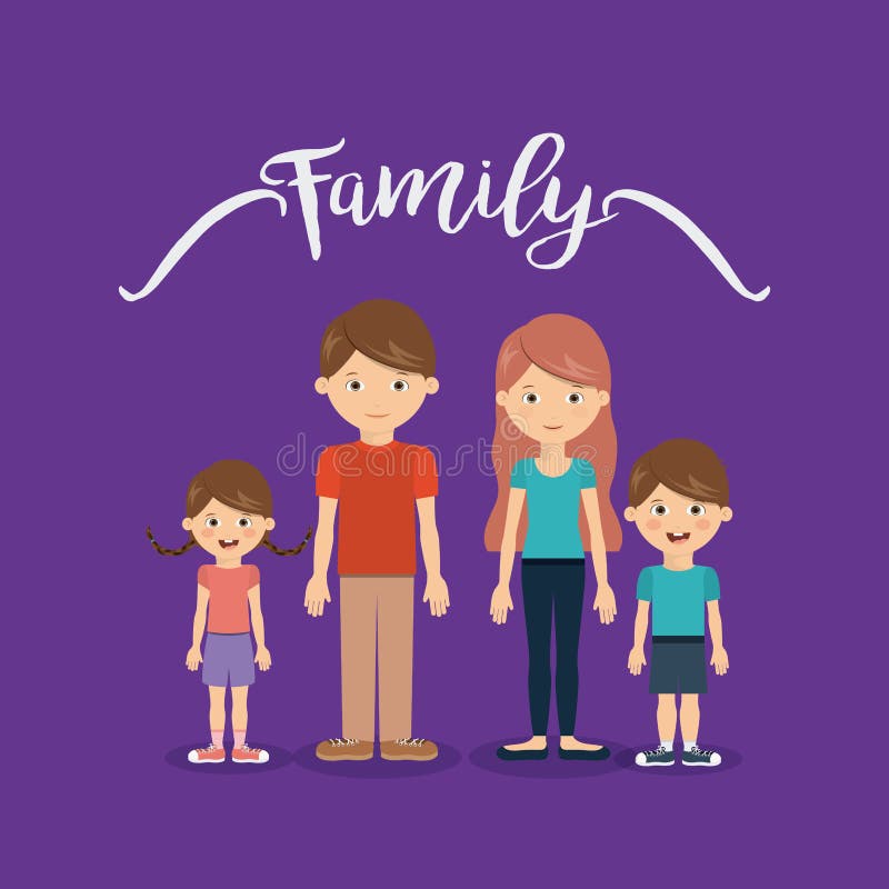 Family members design stock vector. Illustration of father - 73394843