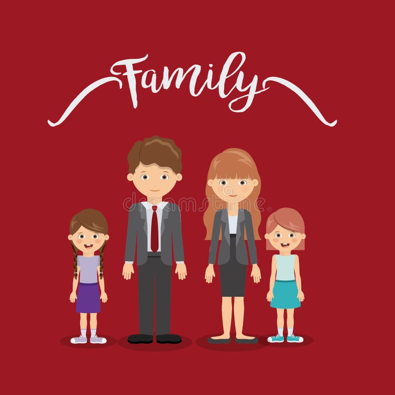 Family members design stock vector. Illustration of members - 73395160