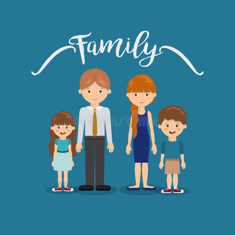 Family members design stock vector. Illustration of family - 73395193