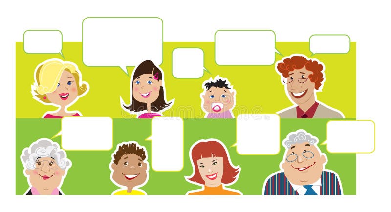 Family Members Dialogue Balloons Stock Illustrations – 1 Family Members ...