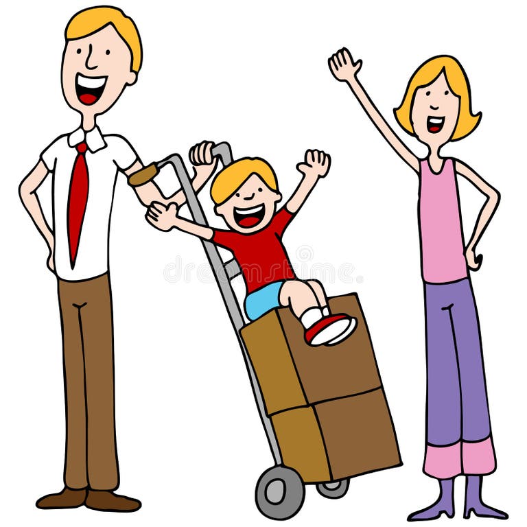 Moving Day Cartoon Stock Illustrations – 1,645 Moving Day Cartoon Stock ...