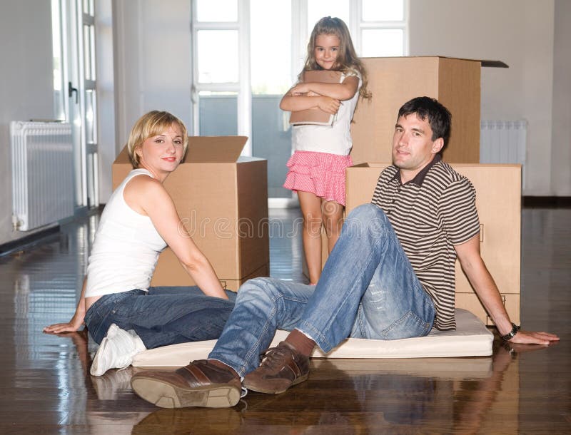 Moving house stock image. Image of real, girl, domestic - 3532247