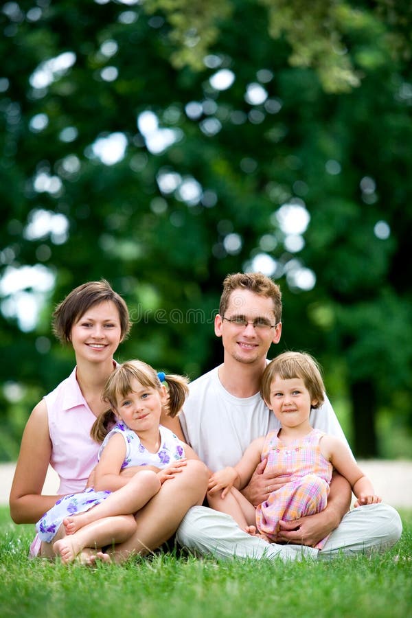 Family outdoors stock photo. Image of loving, relatives - 10449012