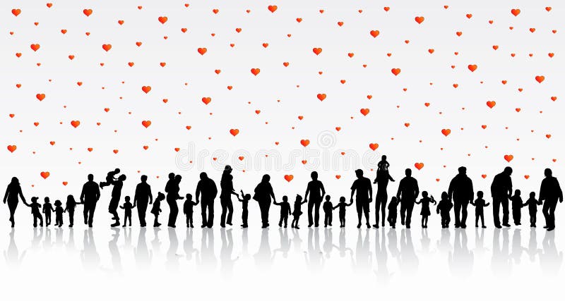 Family outdoors summer stock vector. Illustration of parent - 42532456