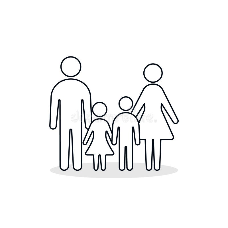 Family Outline Stock Illustrations – 42,122 Family Outline Stock ...