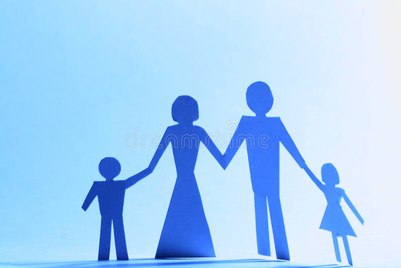 Family paper stock image. Image of shape, copy, painting - 5950379