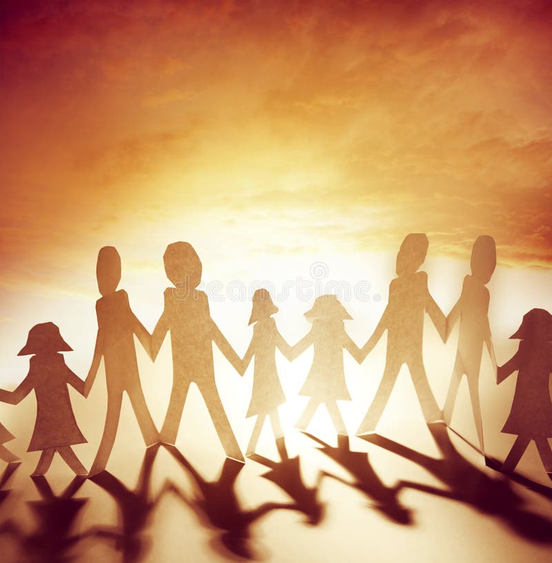 Family chain stock image. Image of colorful, cooperating - 3587121