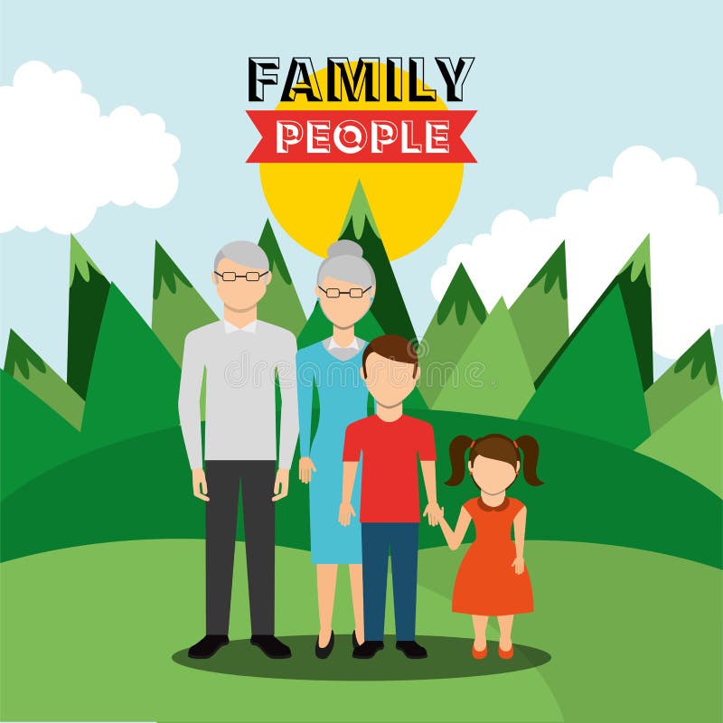 Family people design stock illustration. Illustration of avatar - 65904690
