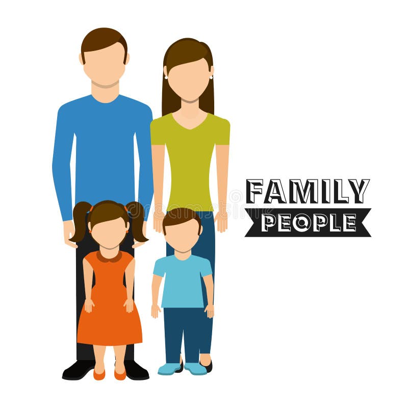 Family people stock vector. Illustration of together - 59222582