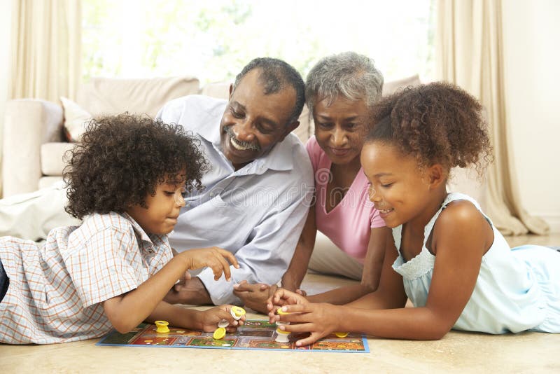 Family Playing Board Game At Home Stock Photography - Image: 11502352
